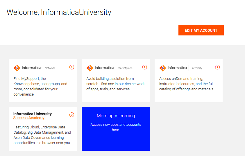 Sign Up - Create an Informatica Account (Customers Only) – Informatica ...